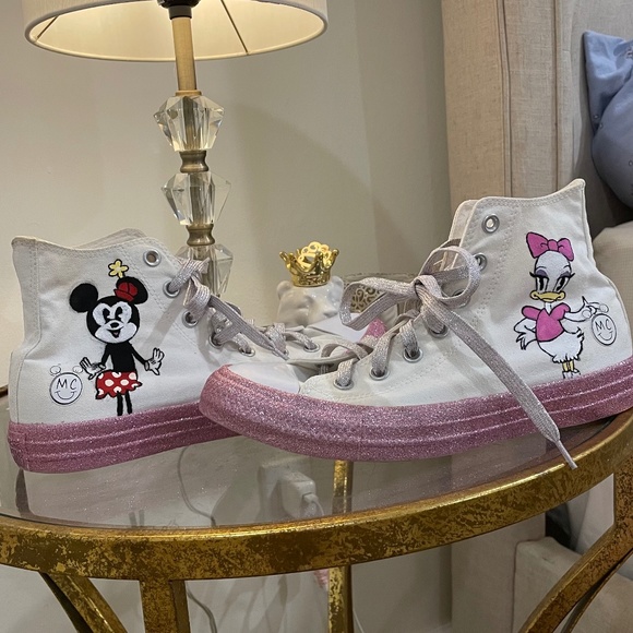 Converse | Shoes | Custom Disney High Top Converse | Poshmark